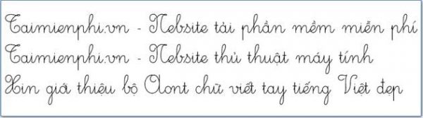 Tải miễn phí 1000 Font chữ viết tay việt hóa tuyệt đẹp